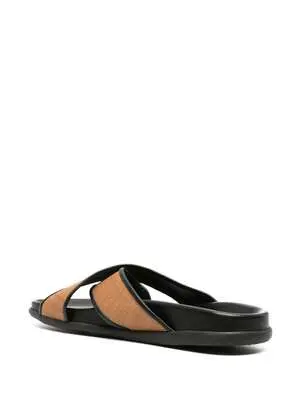 ANCIENT GREEK SANDALS Thais Flat Sandals - Black