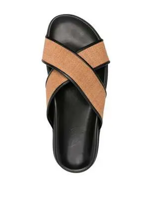 ANCIENT GREEK SANDALS Thais Flat Sandals - Black