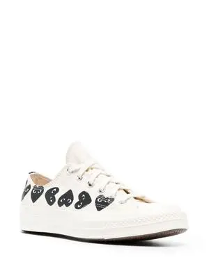 CONVERSE X COMME DES GARONS PLAY Chuck 70 Multi Heart Sneakers - Neutrals