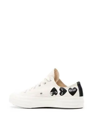 CONVERSE X COMME DES GARONS PLAY Chuck 70 Multi Heart Sneakers - Neutrals