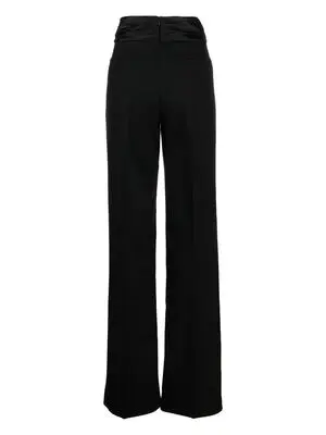LAQUAN SMITH Sash-detail Tailored Wool Trousers