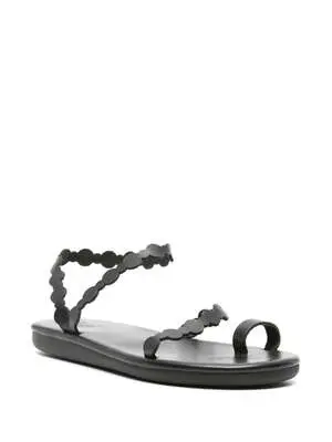ANCIENT GREEK SANDALS Cronos Flat Sandals - Black