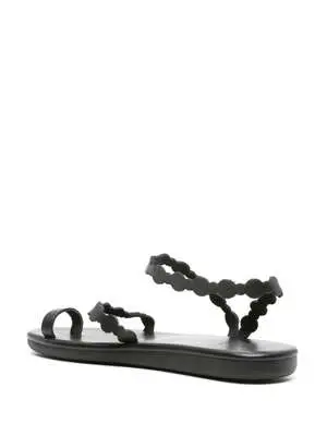 ANCIENT GREEK SANDALS Cronos Flat Sandals - Black