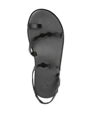 ANCIENT GREEK SANDALS Cronos Flat Sandals - Black