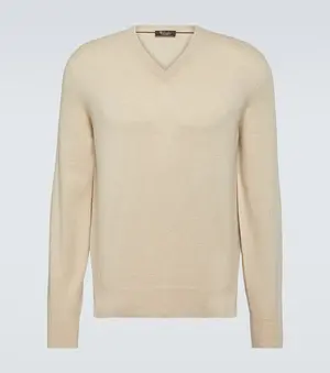 Loro Piana Cashmere Crewneck Sweater - Beige