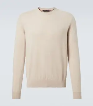 Loro Piana Cashmere Crewneck Sweater - Beige