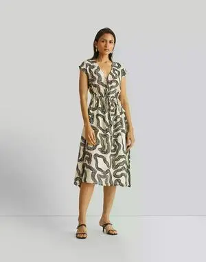 Madewell Reistor® Deep V-neck Gathered Dress