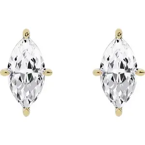 JENNIFER FISHER 18k Gold Lab Created Diamond Stud Earrings - 18k Yellow Gold