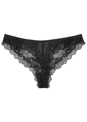 Wacoal Lace Perfection Thong - Charcoal
