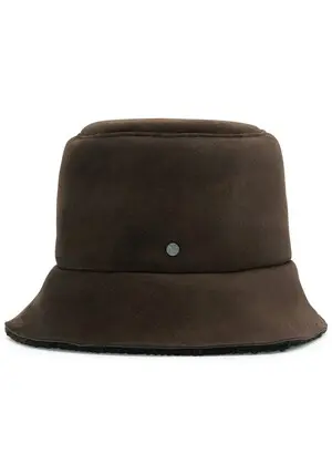 MAISON MICHEL Fredo Leather Bucket Hat