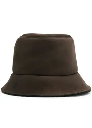 MAISON MICHEL Fredo Leather Bucket Hat
