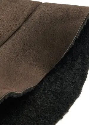 MAISON MICHEL Fredo Leather Bucket Hat