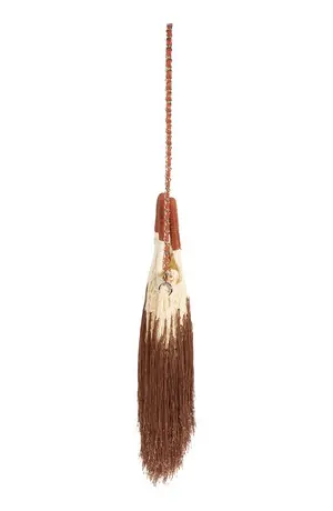 PETIT KOURAJ Fringe Top Handle Bag