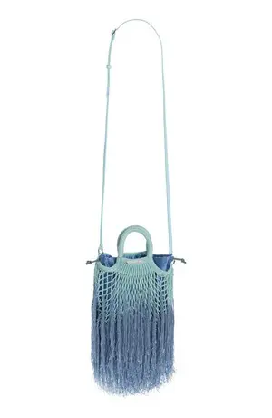 PETIT KOURAJ Mini Fringe Top Handle Bag