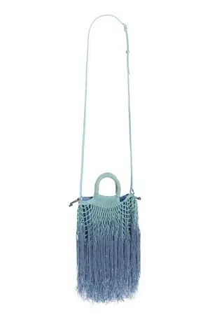 PETIT KOURAJ Mini Fringe Top Handle Bag