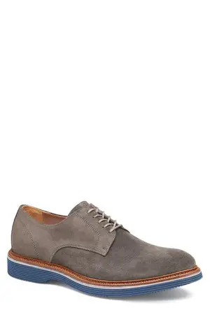 Johnston & Murphy Collection Jenson Plain Toe Derby - Gray Italian Suede