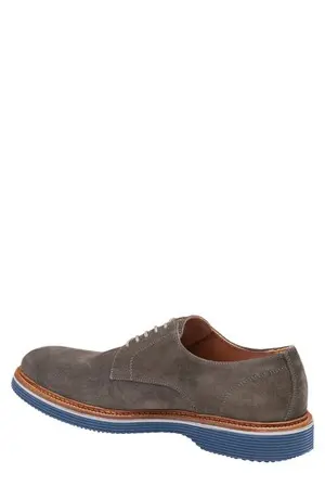 Johnston & Murphy Collection Jenson Plain Toe Derby - Gray Italian Suede