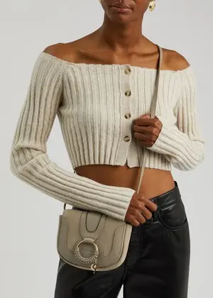 See By Chloé Hana Panelled Suede Crossbody Bag, Suede Bag