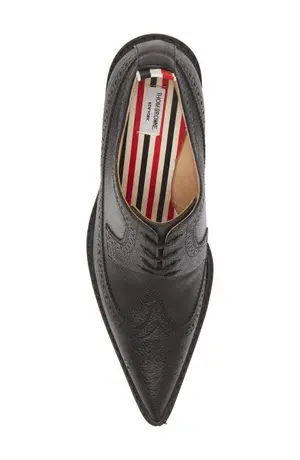 Thom Browne Pointed Toe Wingtip Pump