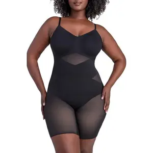 HONEYLOVE Low Back Mid Thigh Bodysuit - Runway