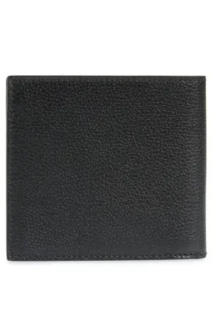 Alexander McQueen Graffiti Logo Leather Bifold Wallet