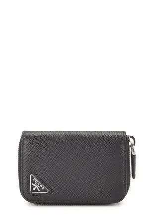 Prada Saffiano Coin Purse - Black