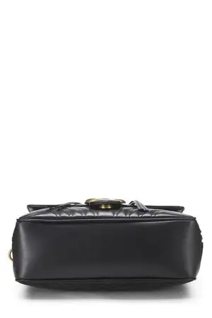 Gucci Leather Gg Marmont Top Handle Shoulder Bag