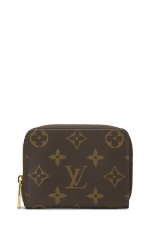 LOUIS VUITTON Monogram Canvas Zippy Coin Purse - Brown