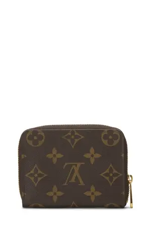 LOUIS VUITTON Monogram Canvas Zippy Coin Purse - Brown