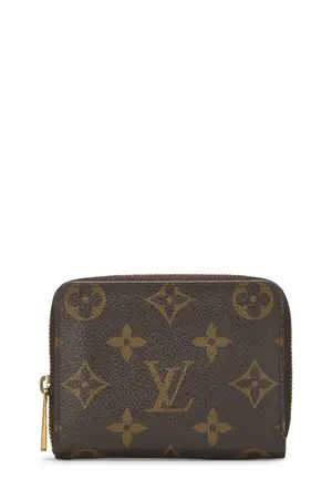 LOUIS VUITTON Monogram Canvas Zippy Coin Purse - Brown