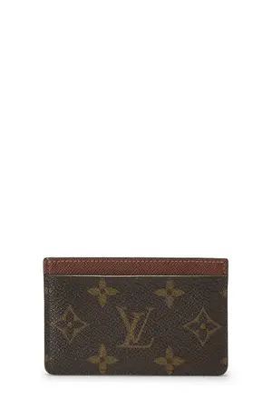 LOUIS VUITTON Monogram Canvas Porte Cartes Simple - Brown