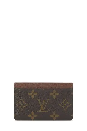 LOUIS VUITTON Monogram Canvas Porte Cartes Simple - Brown