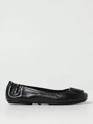 Tory Burch Minnie Nappa Leather Ballet Flats - Black