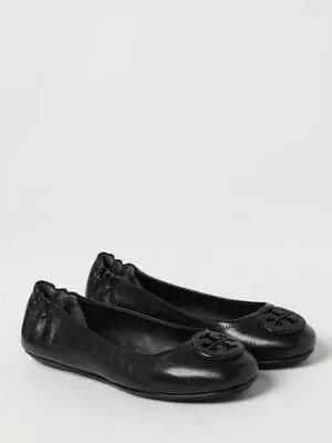Tory Burch Minnie Nappa Leather Ballet Flats - Black