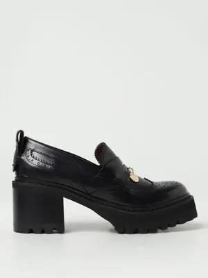See By Chloé Gaucho Leather Moccasins With Brogue Detailing
