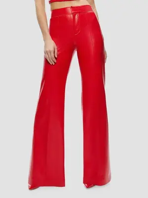 Alice + Olivia Dylan Faux Leather High-rise Pants