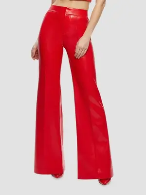 Alice + Olivia Dylan Faux Leather High-rise Pants