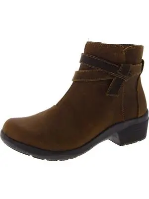 Clarks Womens Leather Ankle Booties - Brown