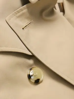 Burberry Kensington Belted Cotton-gabardine Trench Coat - Neutrals