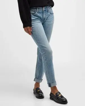 Rag & Bone Dre Low-rise Slim Boyfriend Jeans - Daphne