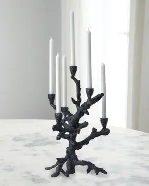 POLSPOTTEN Apple Tree Candle Holder - 20" - Dark Grey
