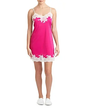 Natori Enchant Chemise Fuchsia With Ivory Lace