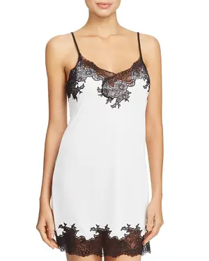 Natori Enchant Chemise - Ivory/black Lace
