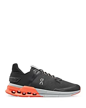On On Men's Cloudnova Flux Lace Up Sneakers Black-0