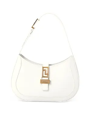 Versace Greca Goddess Small Leather Hobo Bag