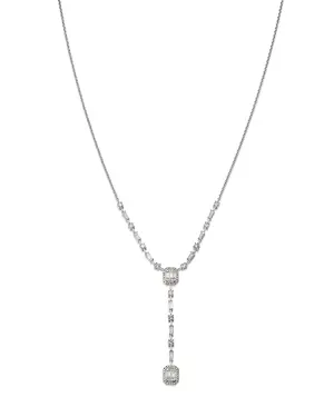 Bloomingdale'S Diamond Lariat Necklace - White