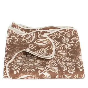 MATOUK Granada Round Tablecloth, 70 - Chestnut