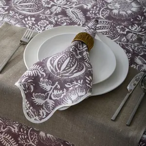 MATOUK Granada Round Tablecloth, 70 - Thistle
