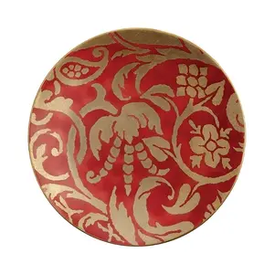 L'Objet Fortuny Dessert Plates, Set Of 4 - Red