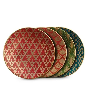 L'Objet Fortuny Canape Plates, Set Of 4 - Multi